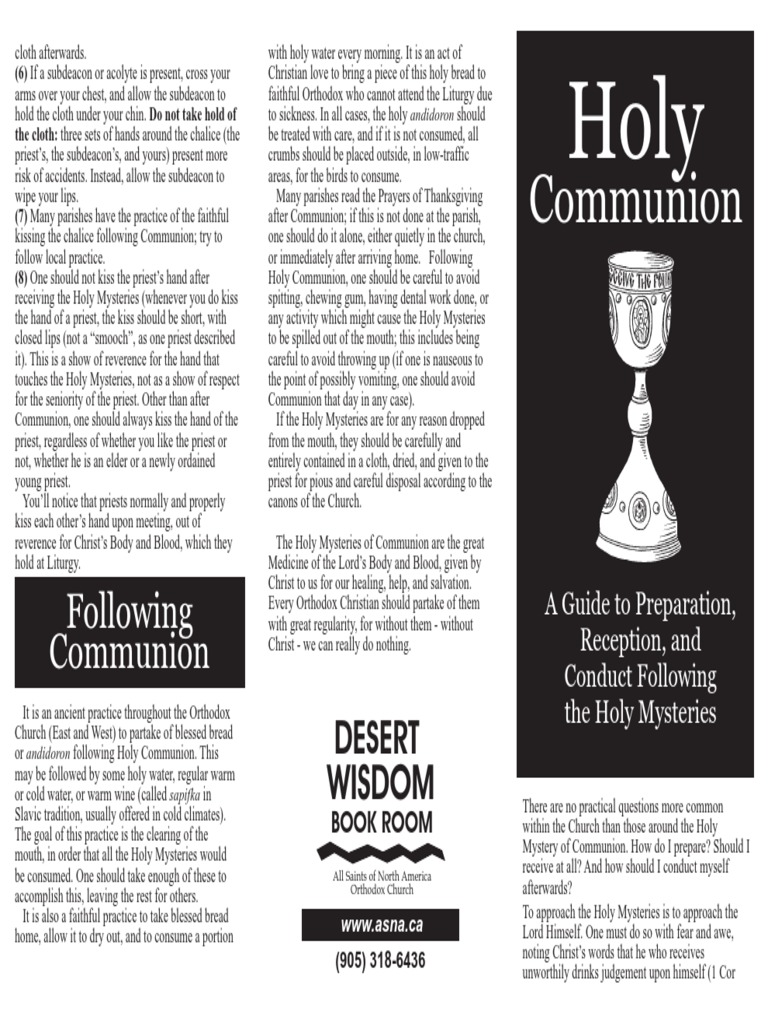 Communion | PDF | Eucharist | Eastern Orthodox Church