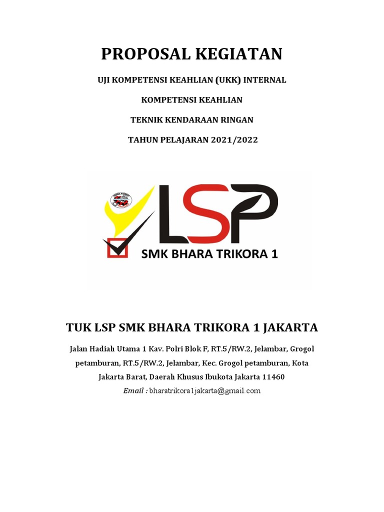 Proposal Ukk Internalk Bhatrik TKR | PDF