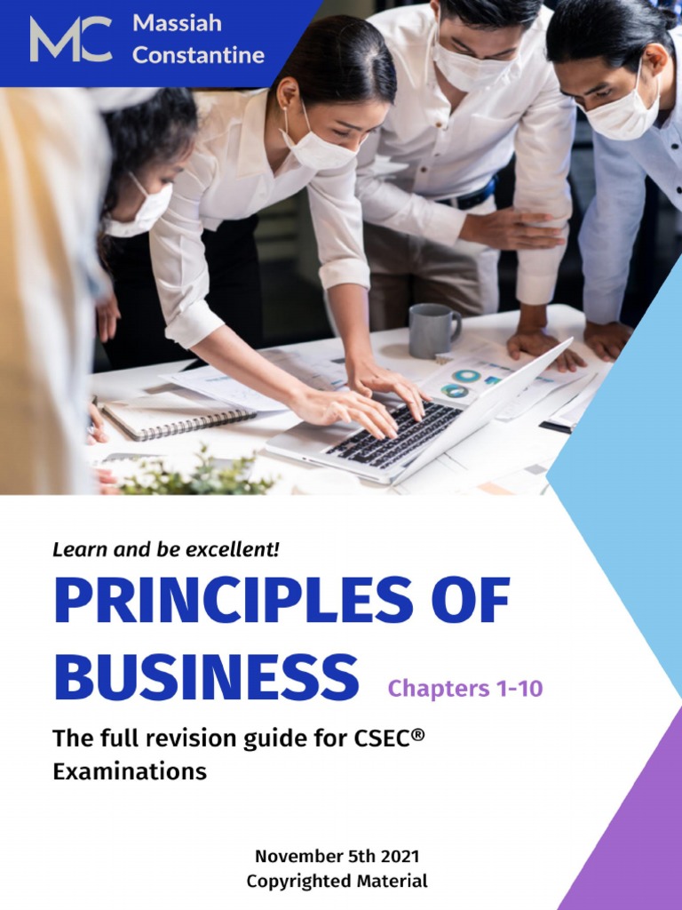 Principles of Business CSEC Revision Guide Done by Massiah Constantine ...