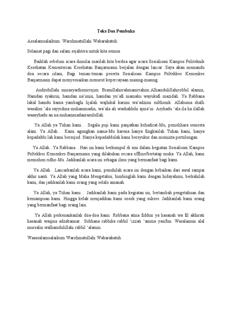 Teks Doa | PDF