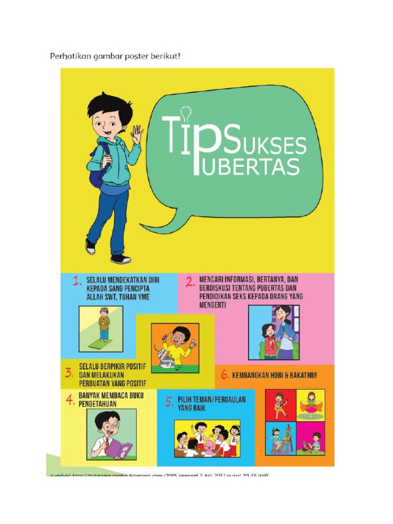 Tips Menghadapi Pubertas - Poster | PDF