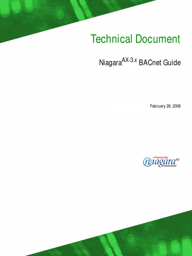 Technical Document: Niagara Bacnet Guide | Download Free PDF | Computer Network | Microsoft Windows