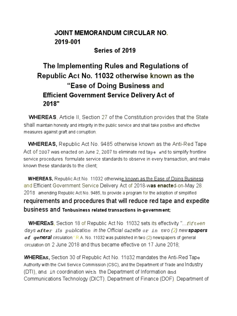 Ra Irr 11032 RRD | PDF | Business | Regulatory Compliance