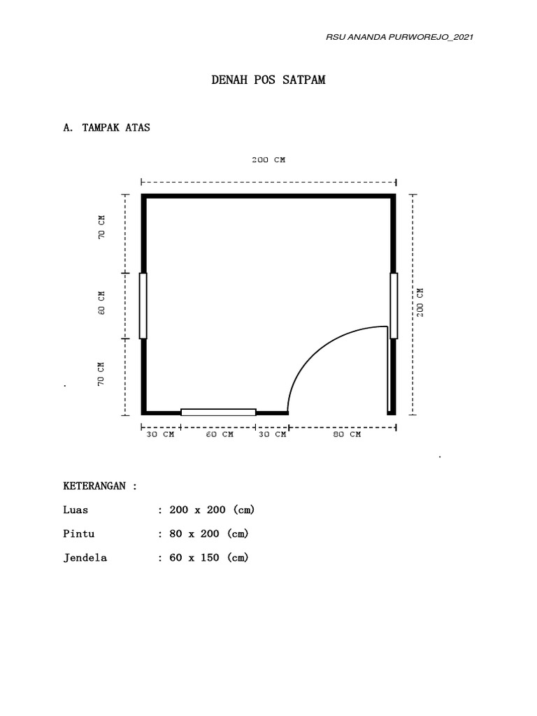 Denah Pos Satpam | PDF