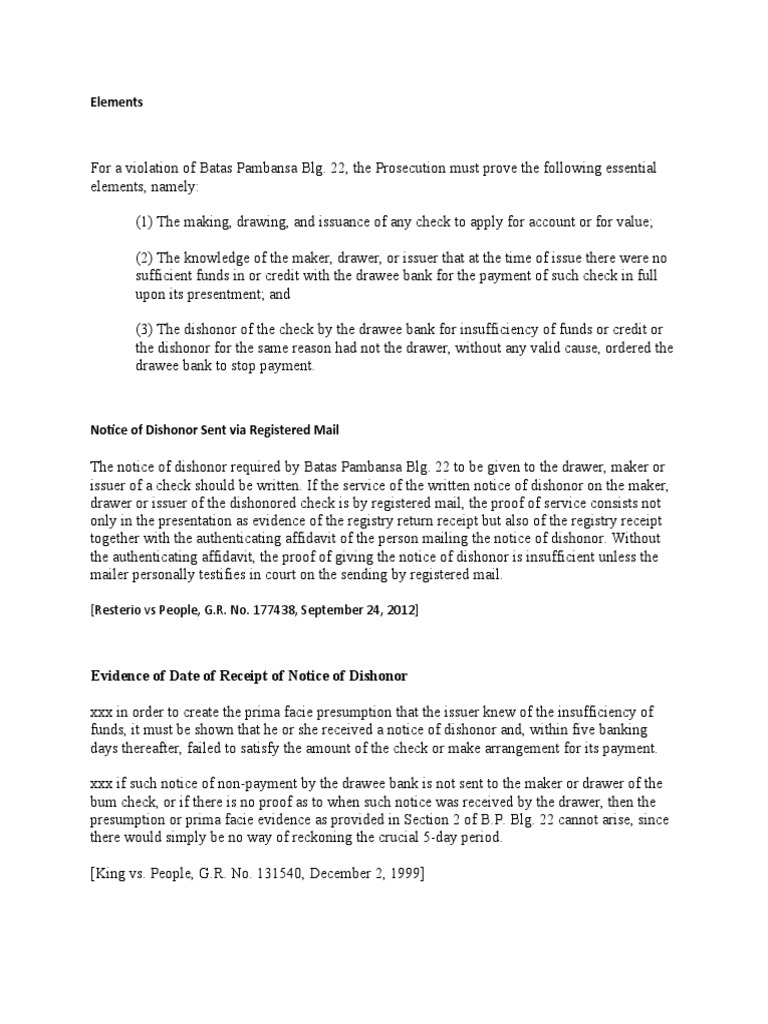 BP 22 Jurisprudence | Download Free PDF | Burden Of Proof (Law ...