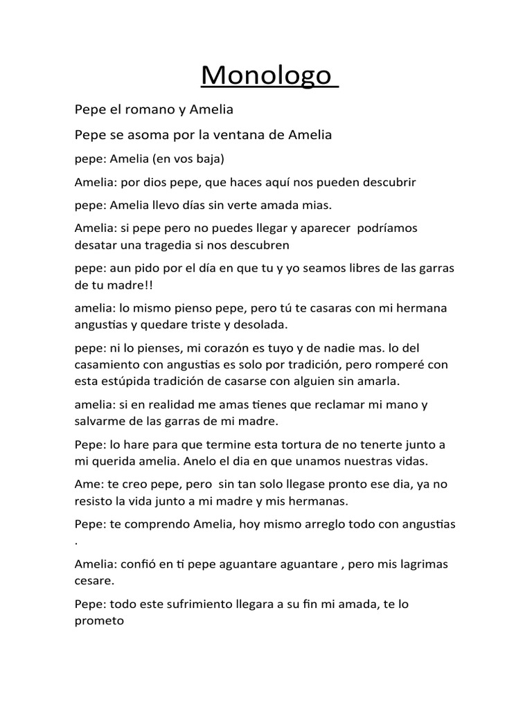 Monologo | PDF