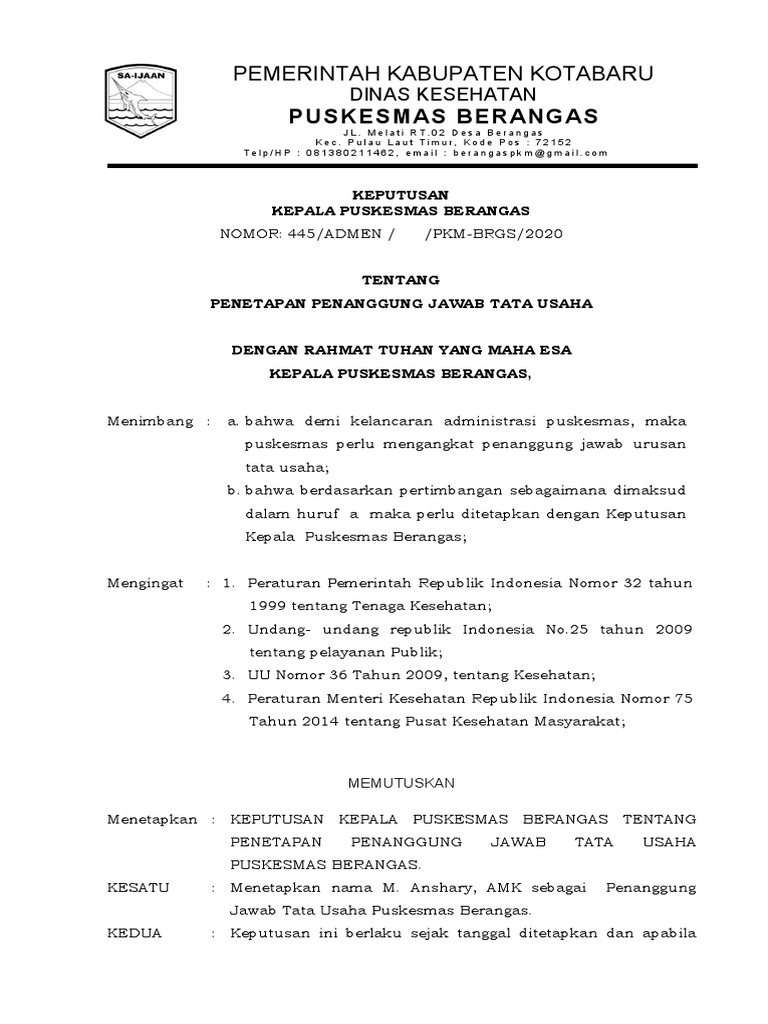 SK TU | PDF | Bisnis