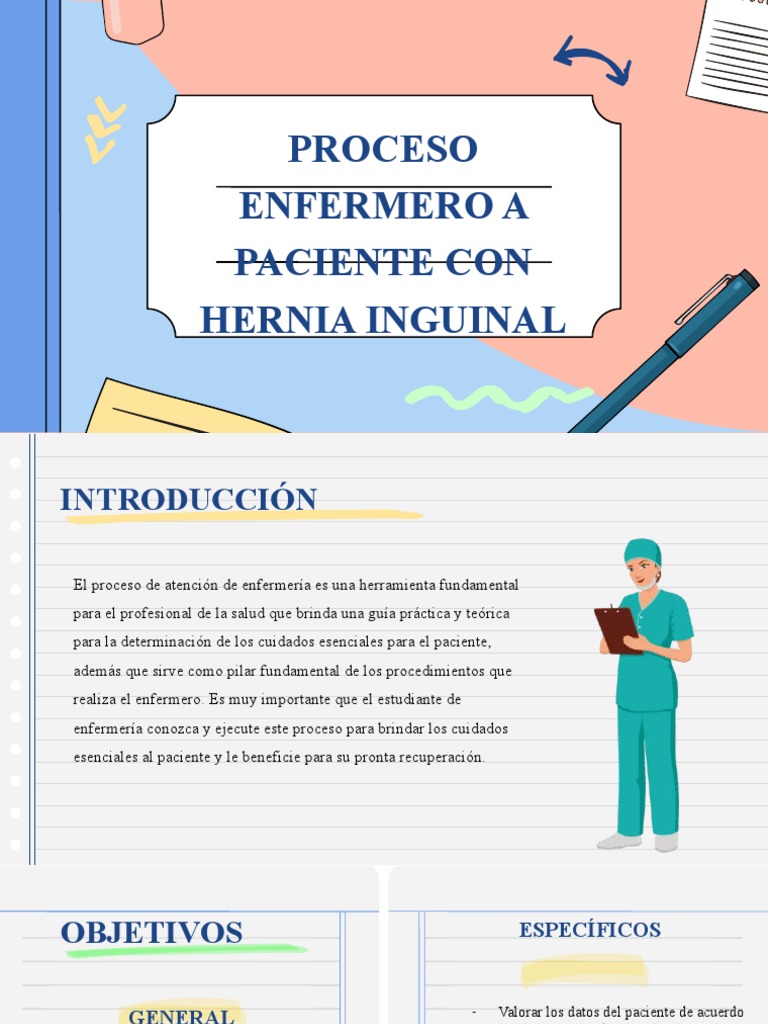Proceso de Enfermería en Hernia Inguinal | PDF | Nicotina | Dieta