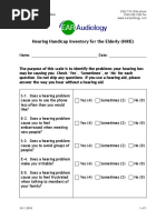 Stenger Test Procedure for Malingering | PDF | Hearing Loss | Ear