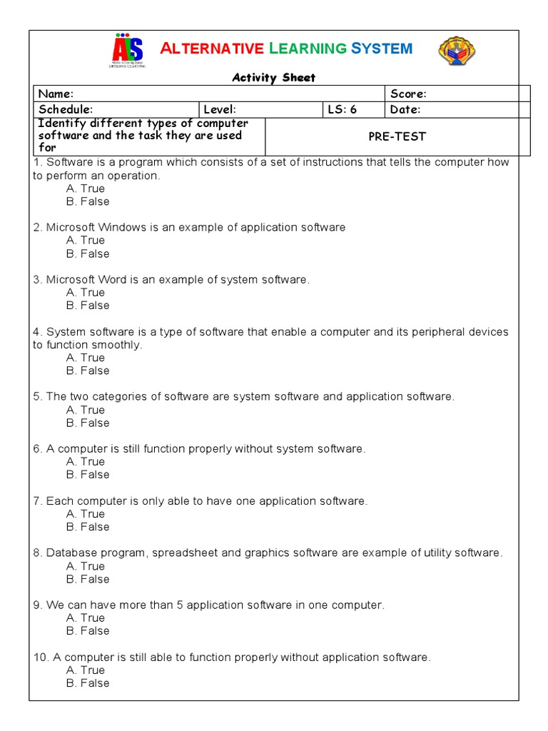 What Are The Different Types Of Computer Software And The Task They Are Used For