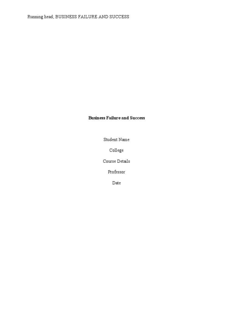 Business Failure and Success | PDF | Enron | Mark To Market Accounting