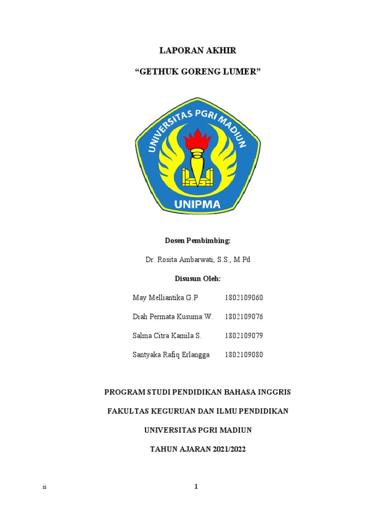 Laporan Akhir Kwu | PDF