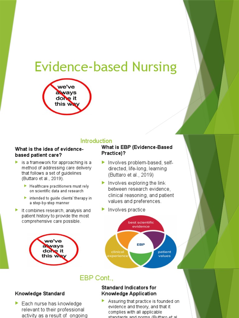 2 Evidence-Based Nursing | PDF | Evidence Based Medicine | Health Care