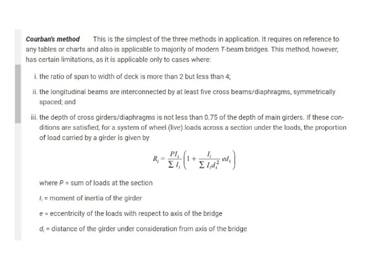 Courbon's Method | PDF