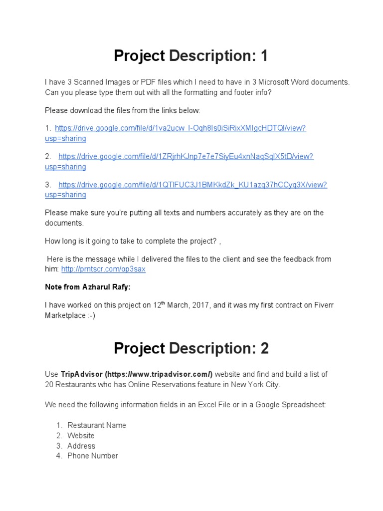 1.1 Data Entry Practice Projects - Azharul Rafy | PDF | Websites ...
