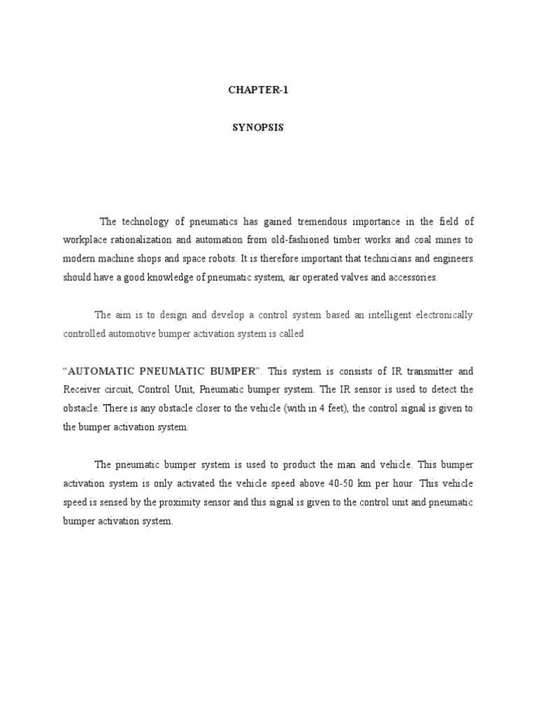 Automatic Pneumatic Bumper | PDF | Electric Motor | Brake