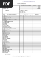 Fire Tender Checklist | PDF