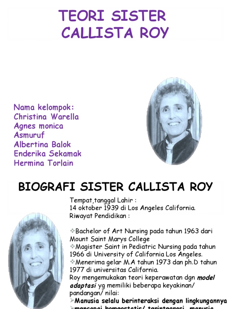 PPT Sister Calista-Roy | PDF