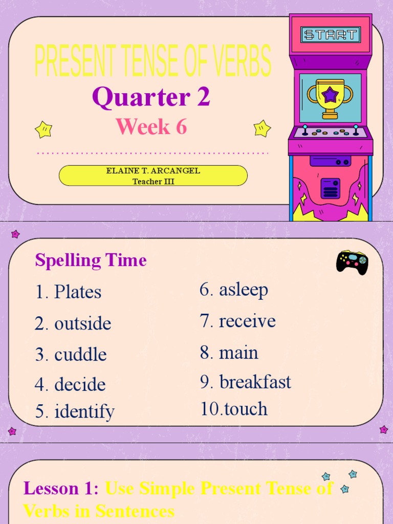 Quarter 2: Week 6 | PDF | Grammatical Number | Verb