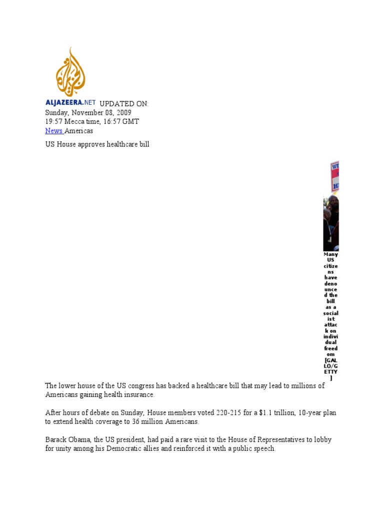 Al Jazeera Article | PDF | United States House Of Representatives | The ...