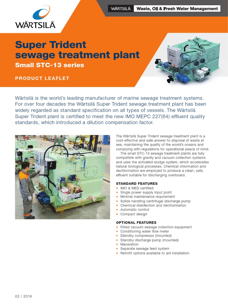 Brochure o Water Sewage Small STC 13 | PDF | Sewage Treatment | Pump