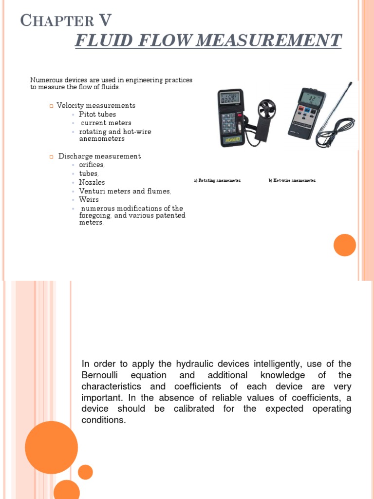 Chapter VI-Fluid Measurement | PDF | Nozzle | Dynamics (Mechanics)