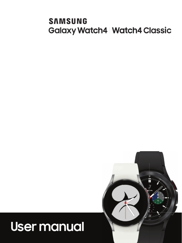 Samsung Galaxy Watch 4 User Manual | PDF | Smartphone | Mobile App