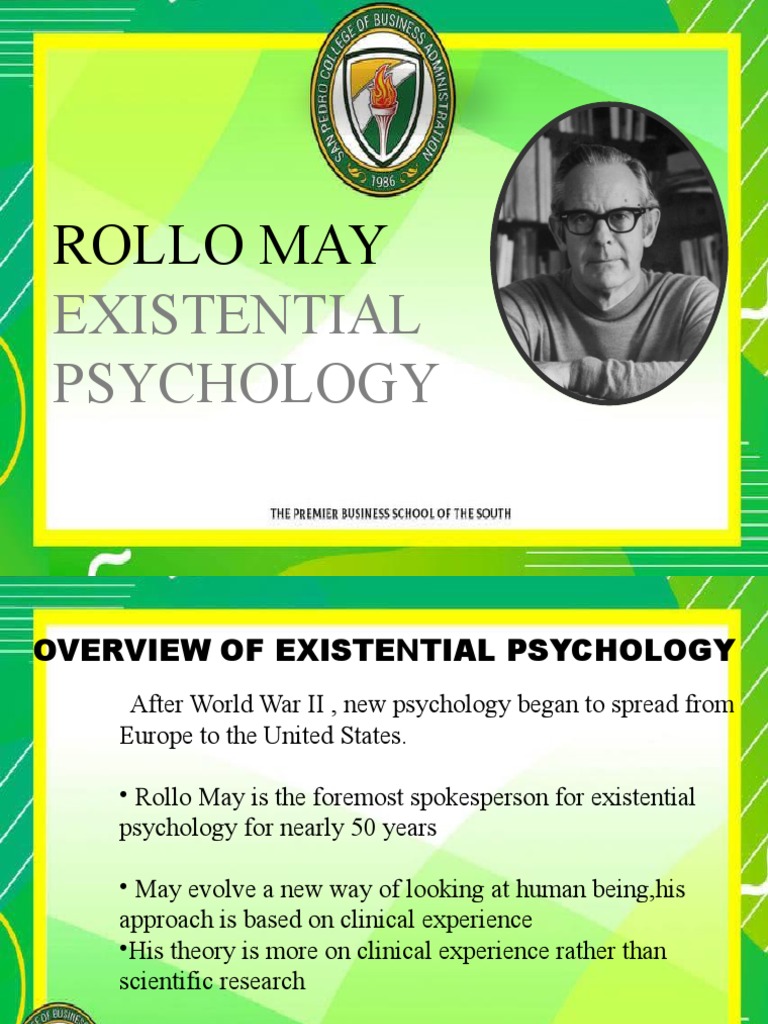 Rollo May: Existential Psychology | PDF | Love | Free Will