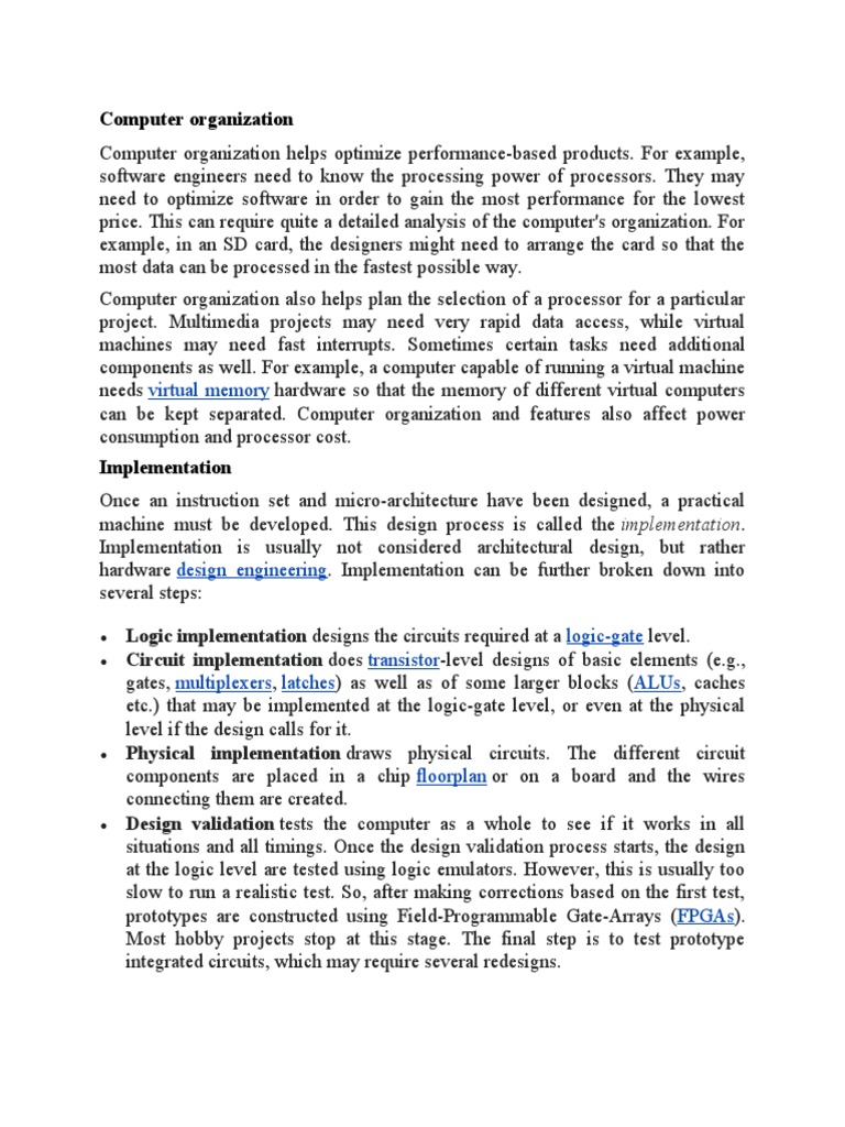 Computer Organization: Virtual Memory | PDF | Computer Architecture ...