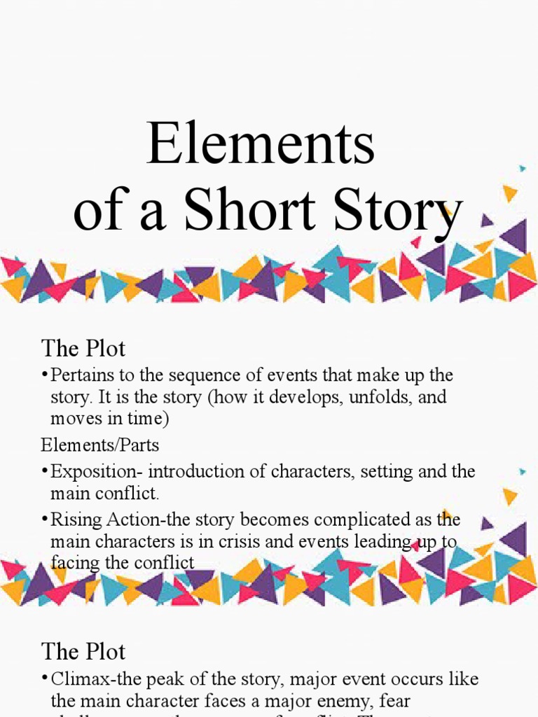 Elements of a Short Story Explained | PDF | Plot (Narrative)