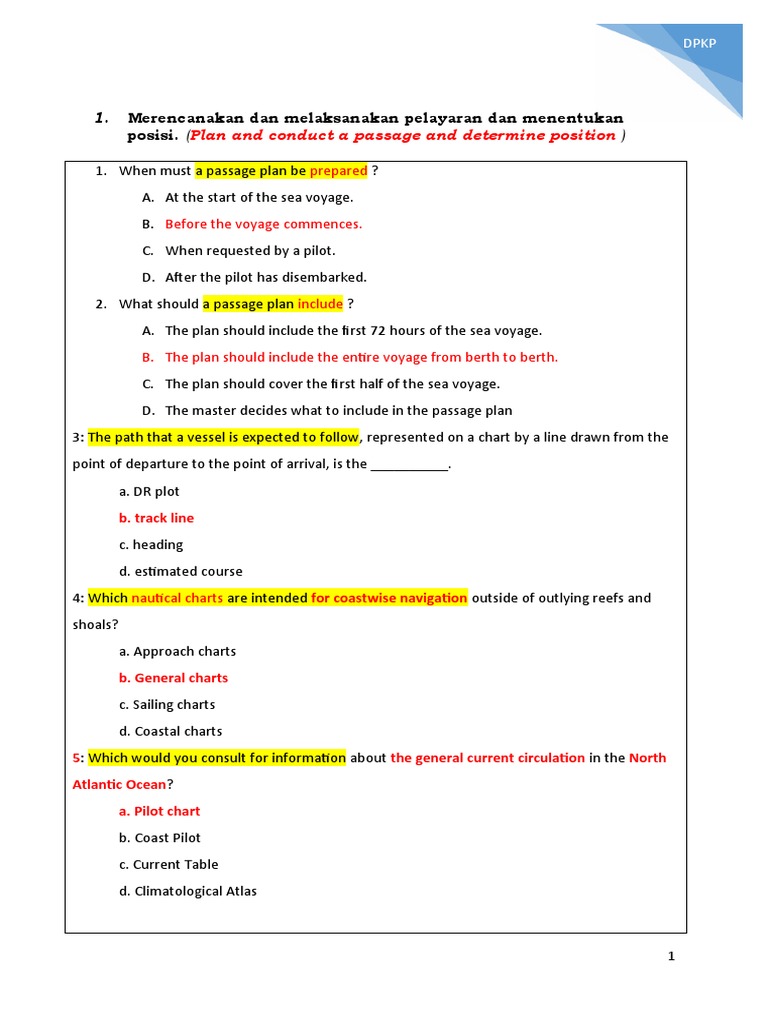 Passage Planning and Navigation Essentials | PDF | Navigation | Tide