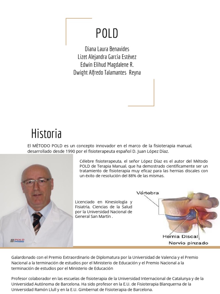 POLD | PDF | Terapia física | Dolor lumbar