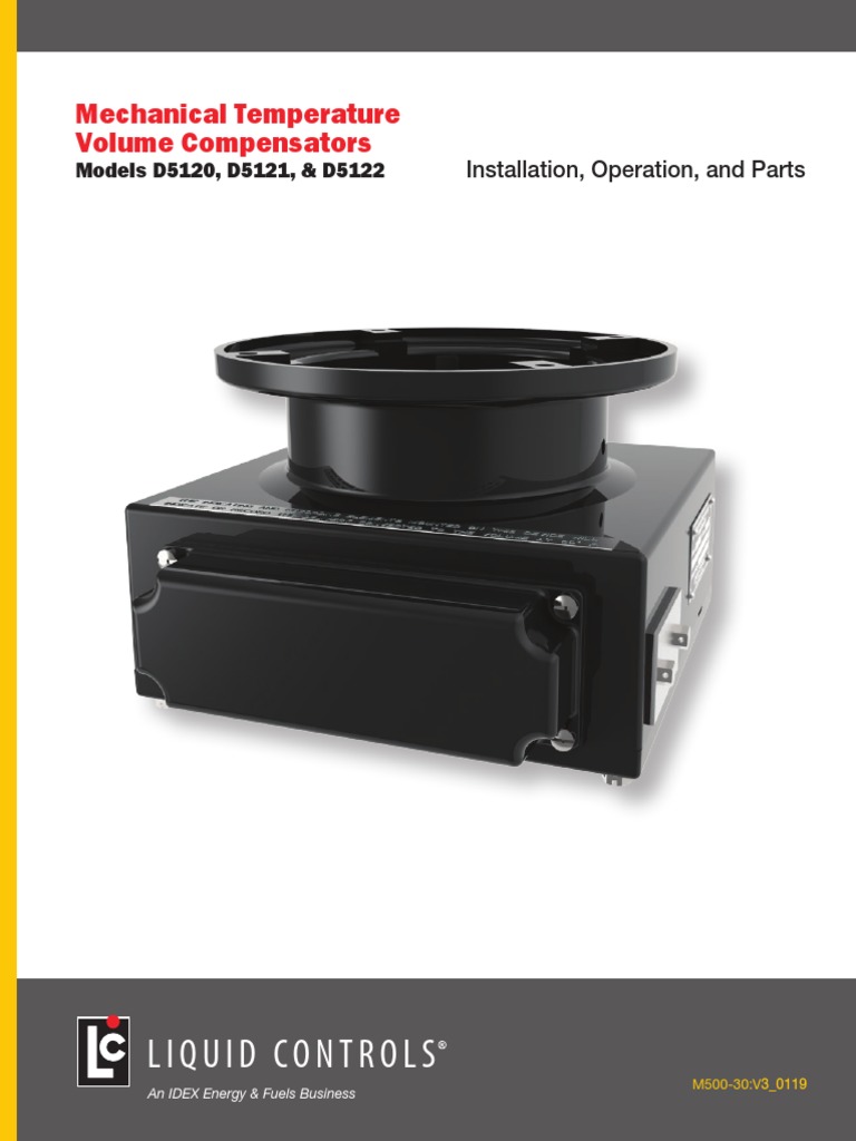 Liquid Controls: Mechanical Temperature Volume Compensators | PDF ...
