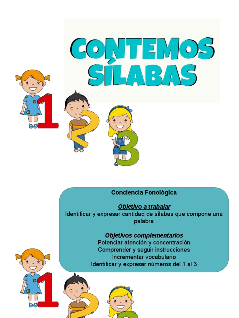 Contar Sílabas (Mono, Bi, Tri) | PDF | Sílaba | Lingüística