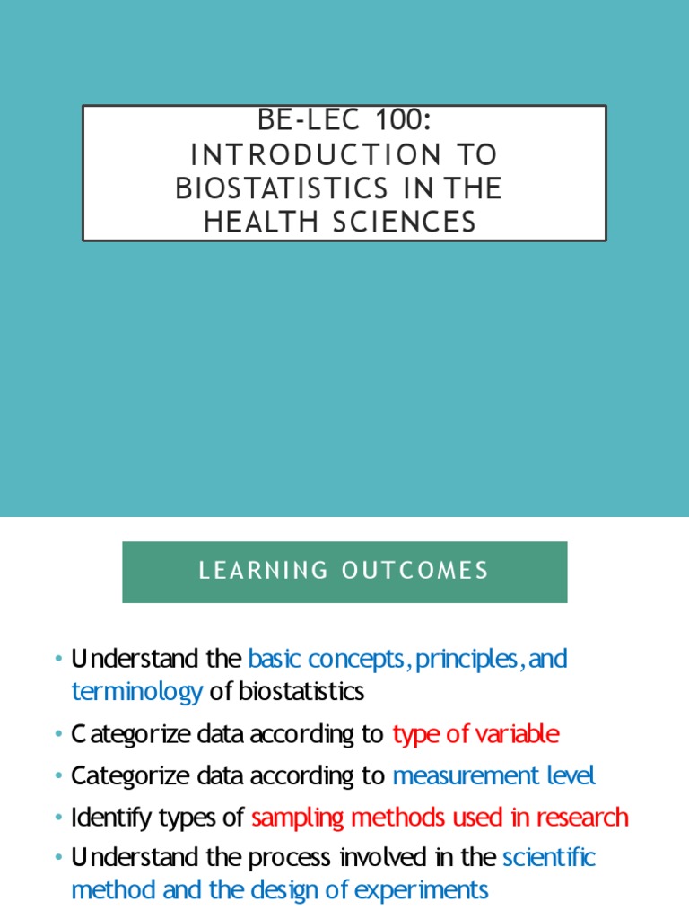 Intro To Biostat in The Health Sciences | PDF | Statistics | Sampling (Statistics)