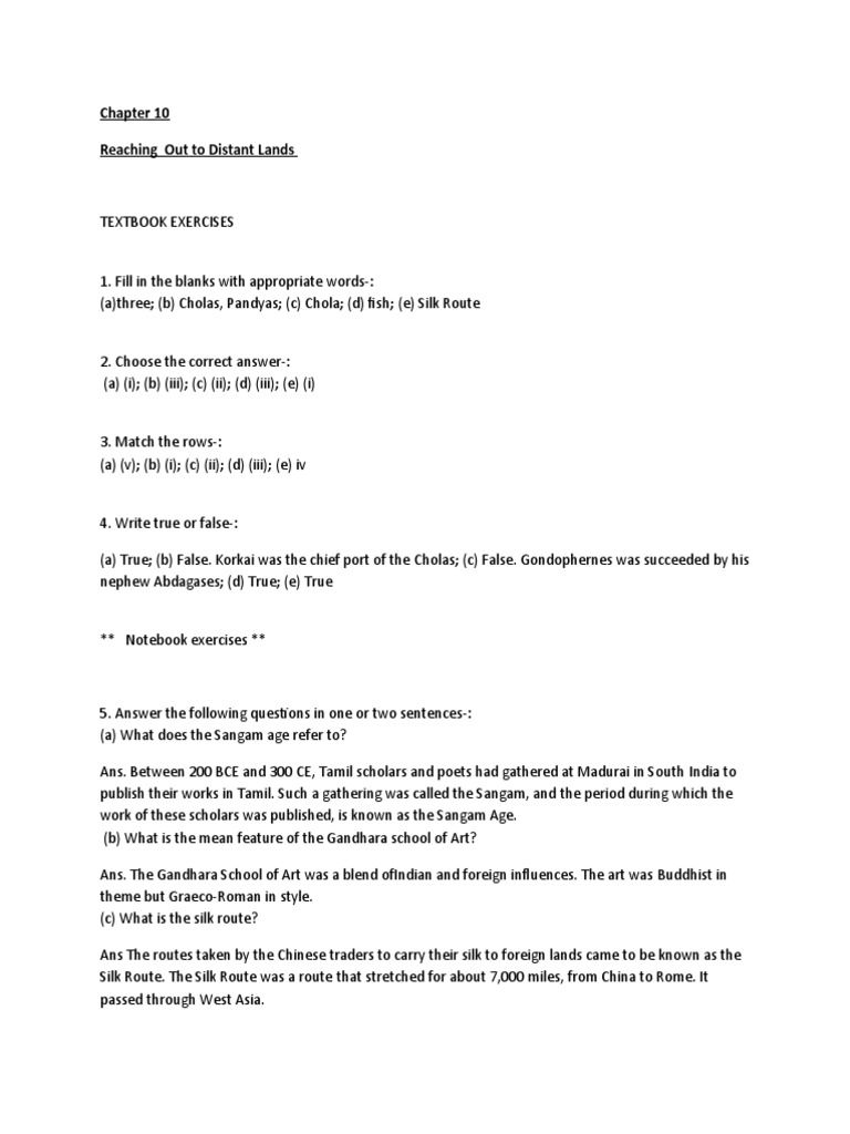 Class 6 Ss Chapter 10 Answers | PDF | Bhakti | Indian Religions