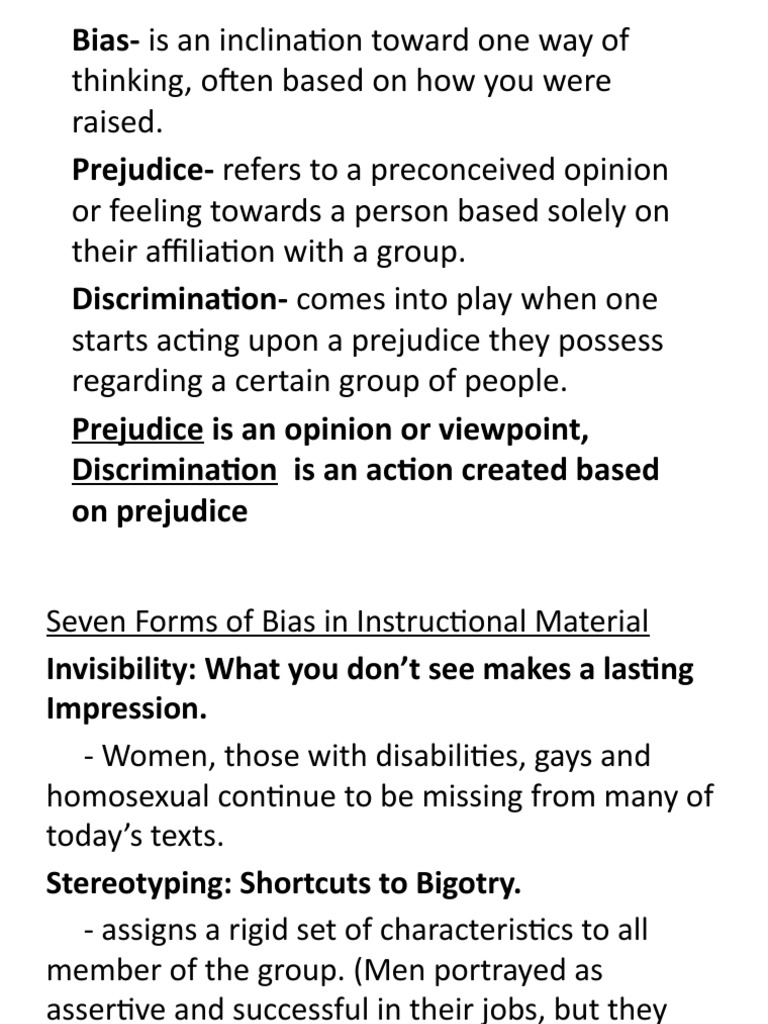 Bias | PDF