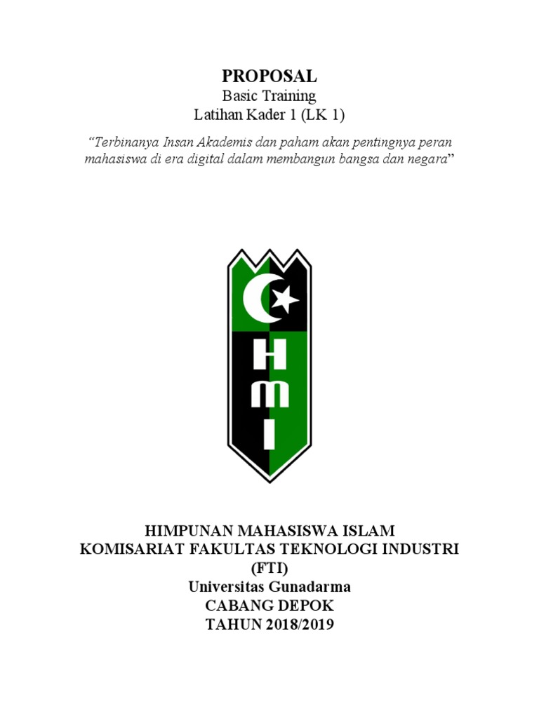 Proposal LK 1 Hmi | PDF | Karier & Perkembangan | Ilmu Sosial