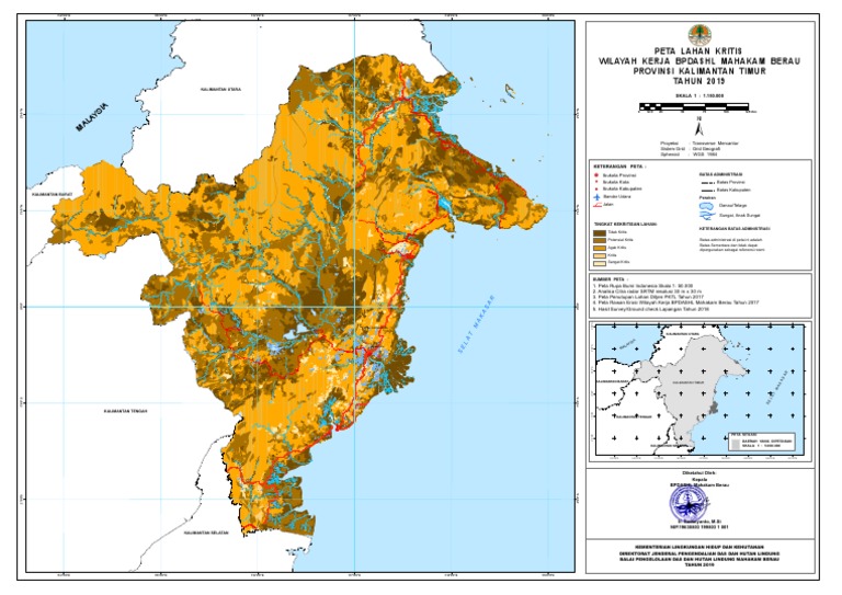 Peta Lahan Kritis Prov Kaltim | PDF