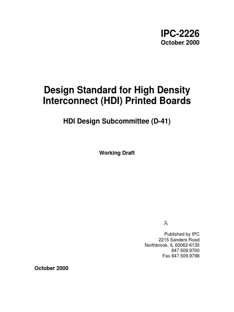 Ipc 2226 | PDF | Printed Circuit Board | Chemistry