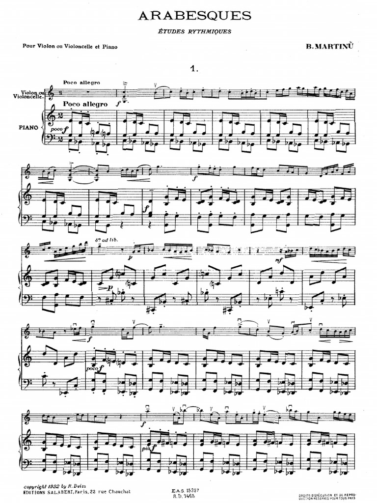 IMSLP375779-PMLP606386-Martinu 7 Arabesques Cello or Violin & Po Piano | PDF