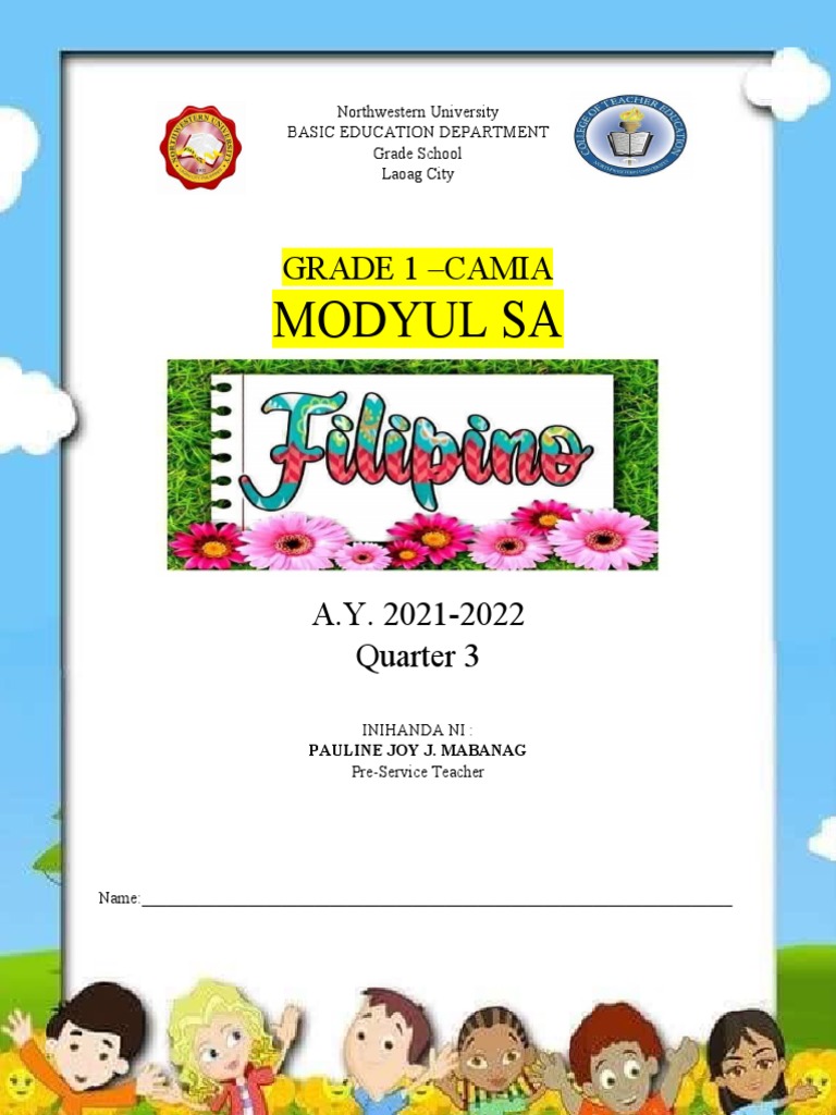Filipino 1 - Module - Quarter 3 | PDF
