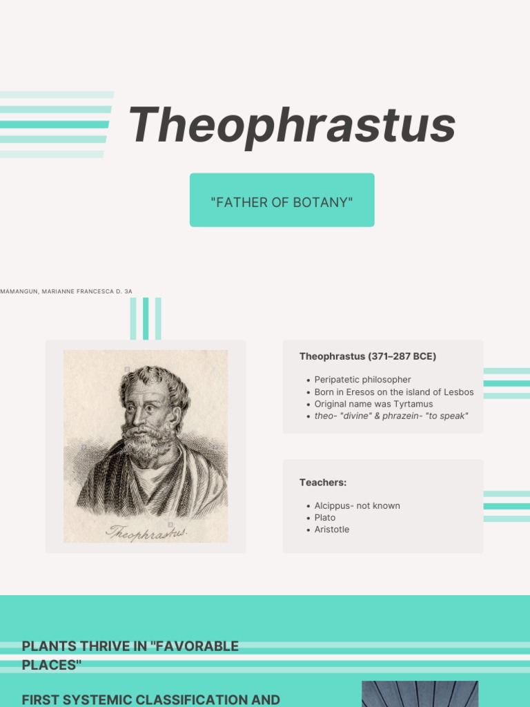 Theophrastus: "Father of Botany" | PDF