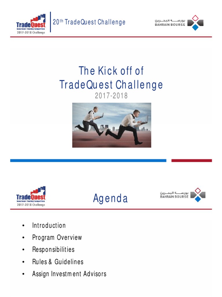 The Kick Off of Tradequest Challenge | PDF | Stocks | Financial Markets