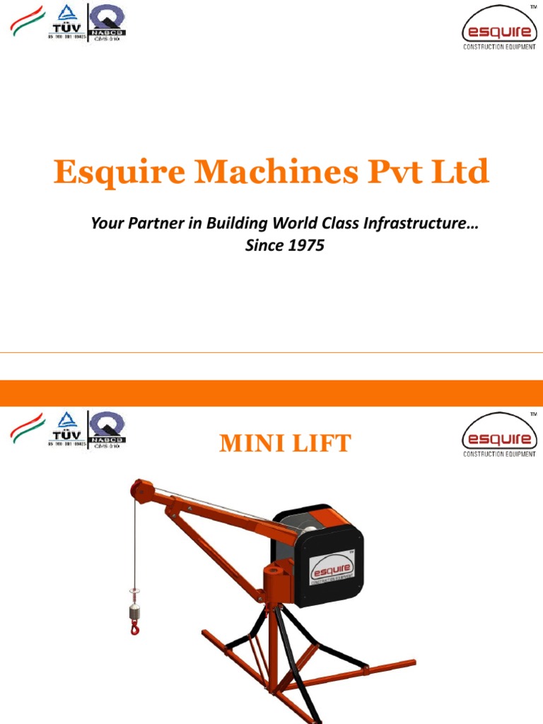 Esquire Machines PVT LTD: Your Partner in Building World Class ...