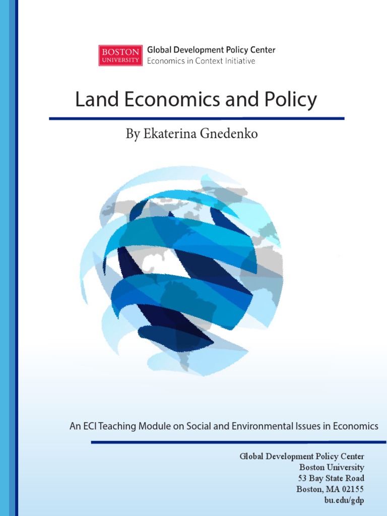 Land Economics Final | PDF | Agriculture | Present Value