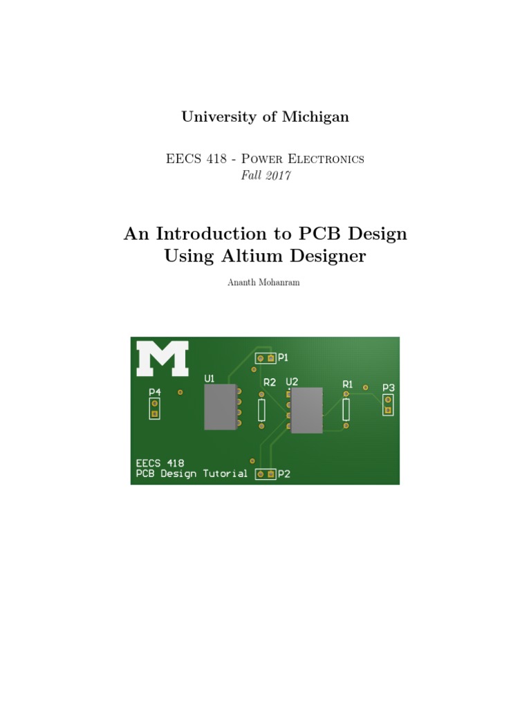 An Introduction to PCB Design Using Altium Designer: A Comprehensive ...