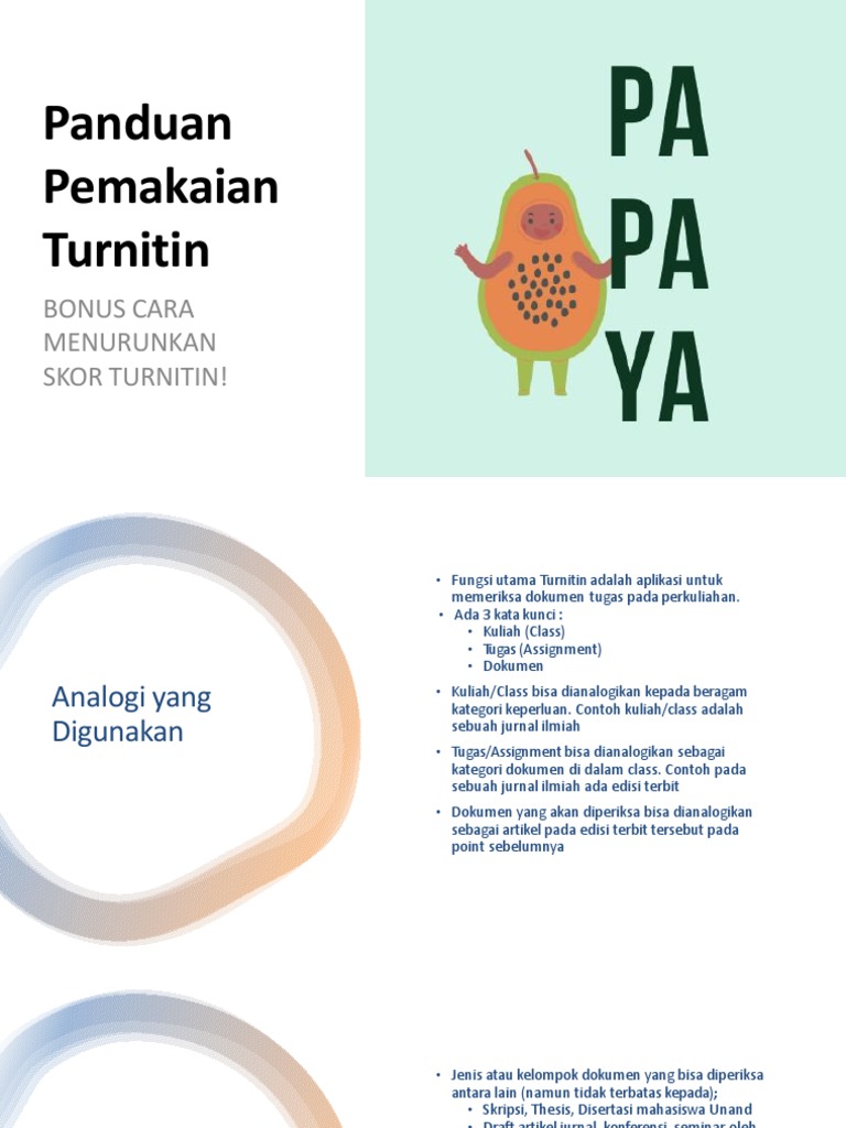 Panduan Turnitin Papaya Apps | PDF | Karier & Perkembangan