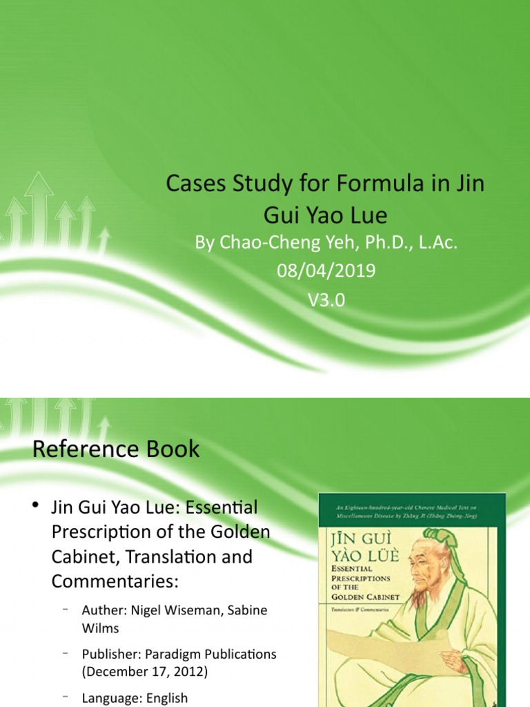 Cases Study For Formula in Jin Gui Yao Lue v.3.0 | PDF | Traditional ...