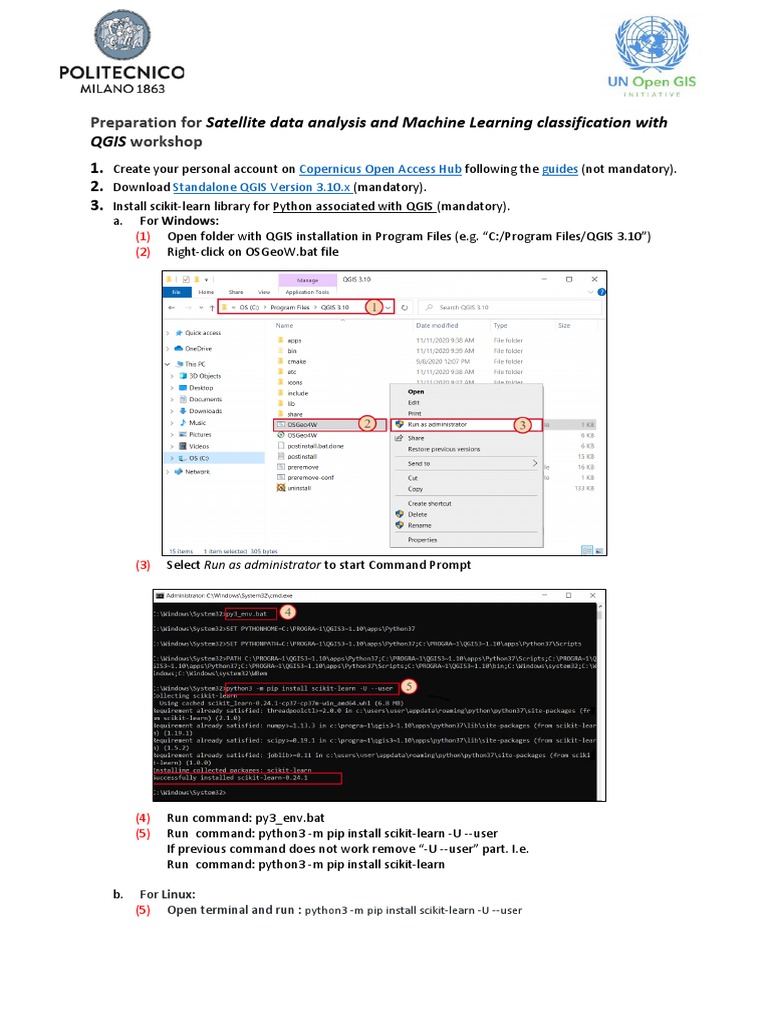 Preparation For Workshop: Satellite Data Analysis and Machine Learning Classification With Qgis ...